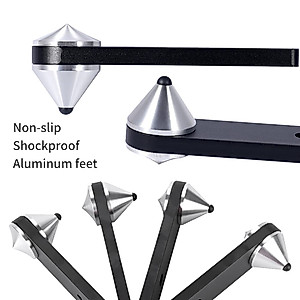 Tangxi 4PCS Speaker Shockproof Bracket, Adjustable Combined Type Audio Speaker Foot, Subwoofer Shockproof Spike Bracket for Modular Speaker, Speaker Base, Power Amplifiers