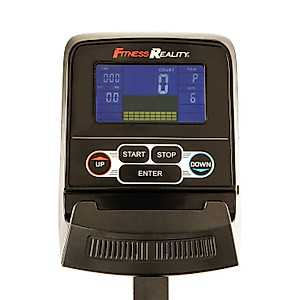 FITNESS REALITY 4000MR Magnetic Rower Rowing Machine with 15 Workout Programs