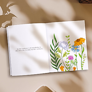 Beautiful Adult Coloring Book Set of 2 for Relaxation - Gratitude and Mindfulness Books with Inspirational Quotes Making it a Great Gift - Perfect Stress-Relieving Books Fun to Color for Women