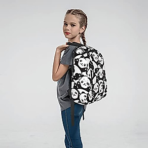 JUMP BLUE Cute Panda Fashion Mini Backpack for Women Lightweight Durable Travel Hiking Daypack Business Computer Purse Work Bag with Multiple Pockets Fits 13 Inch Laptop