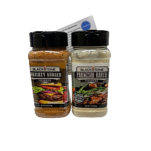 Blackstone BBQ & Grilling Seasoning Bundle: Whiskey Burger, Parmesan Ranch, & ThisNThat Recipe Card