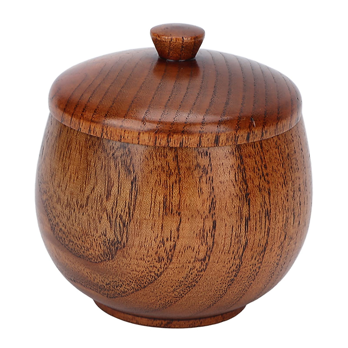 Wood Spice Jar, Easy To Classic Flip Top Spice Jar Sour Jujube Wood for Sugar for Kitchen (Large lacquer model)