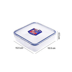 LOCK & LOCK 20-Fluid Ounce Square Food Container, Short, 2-1/2-Cup