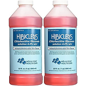 Hibiclens Antimicrobial Skin Liquid Soap,32 Fluid Ounce (Pack of 2)