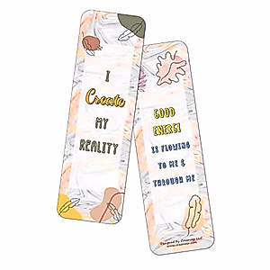 Positive Manifestation Bookmarks (5-Sets X 6 Cards)