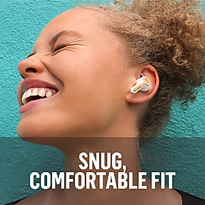 House of Marley Rebel True Wireless Earbuds with Microphone, Bluetooth Connectivity, 8 Hour Battery Life with in-Case Charging, and Sustainable Materials, Cream