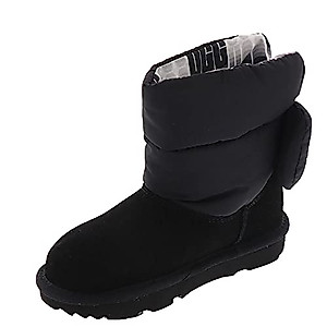 UGG Unisex-Child Bailey Bow Maxi Boot, Black, 2 Big Kid