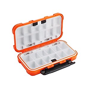 Hlotmeky Small Kayak Mini Tackle Box Waterproof Fishing Lure Box Terminal Storage Fishing Hook Organizer