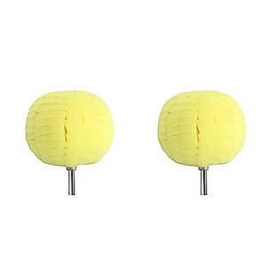 VICASKY Car Kit Car Kit Car Kit Wool Buffing Pad 2pcs Car Pads Detailing Buffer Hub Yellow Polished for Waxing Sponge Round Car Kit Wool Buffing Pad Wool Buffing Pad Wool Buffing Pad