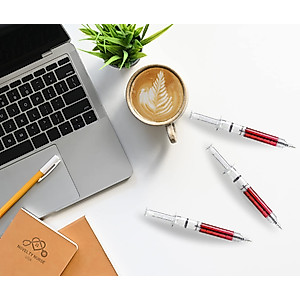 Generic Double Value Novelty Ballpoint Pens with Extra Refills, Black, 5 Pack