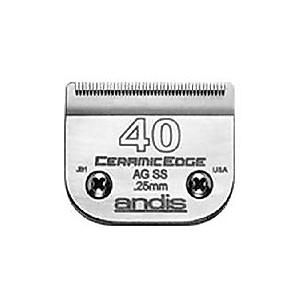 Andis Stainless Steel Pro Quality Grooming Ceramic Edge Clipper Blades Choose Size !(# 40SS = .25mm)