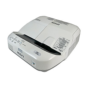 Epson PowerLite 580 3LCD Projector 3200 Lumens HD HDMI Ultra Short Throw Bundle Remote Control, Power Cable, HDMI Cable