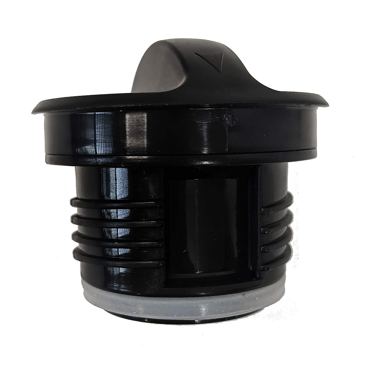 Update International (SV-70) 24 Oz Black and Stainless Cream Server,Clear