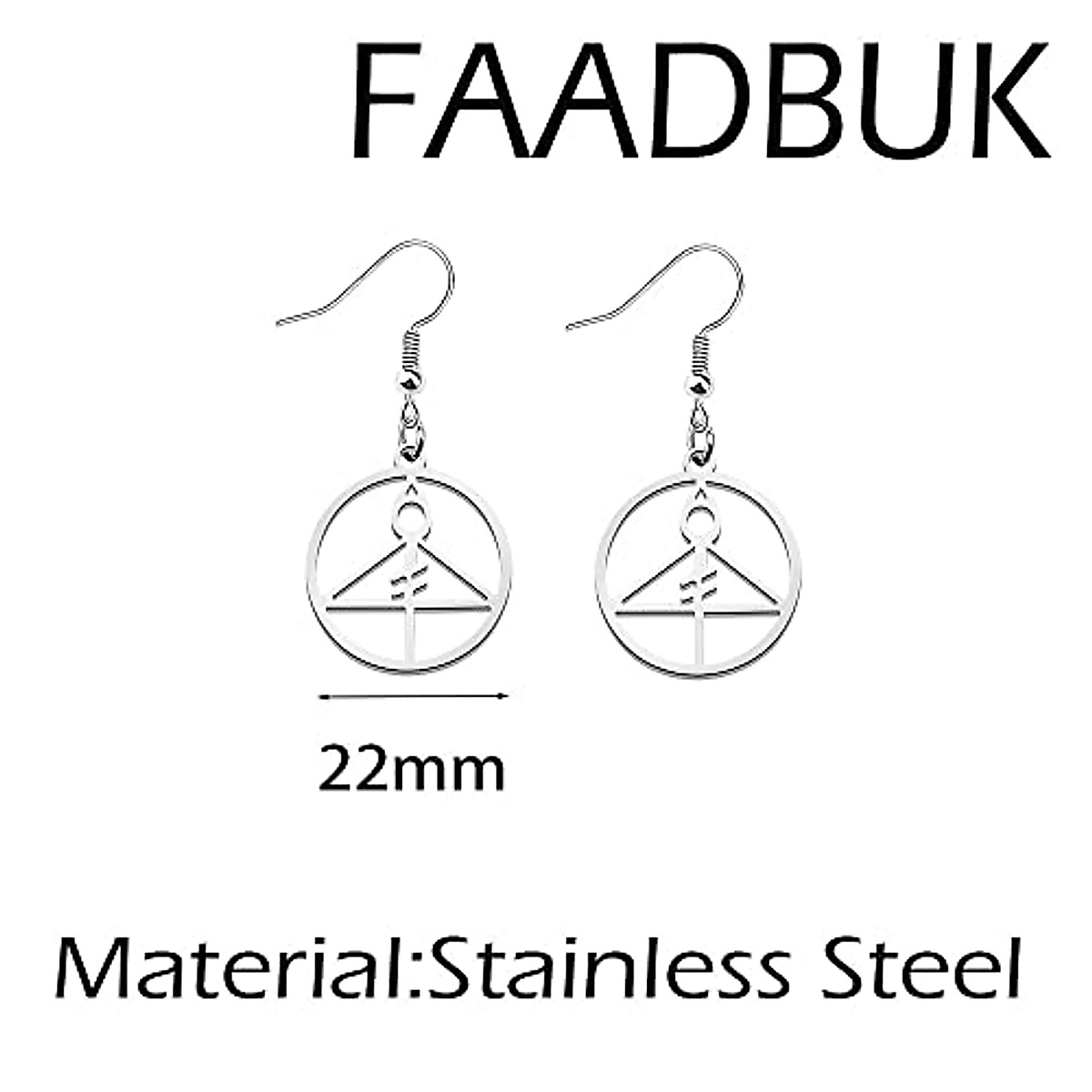 Owl House Inspired Light Glyph Earrings Owl House Fan Gift (Glyph Earrings)