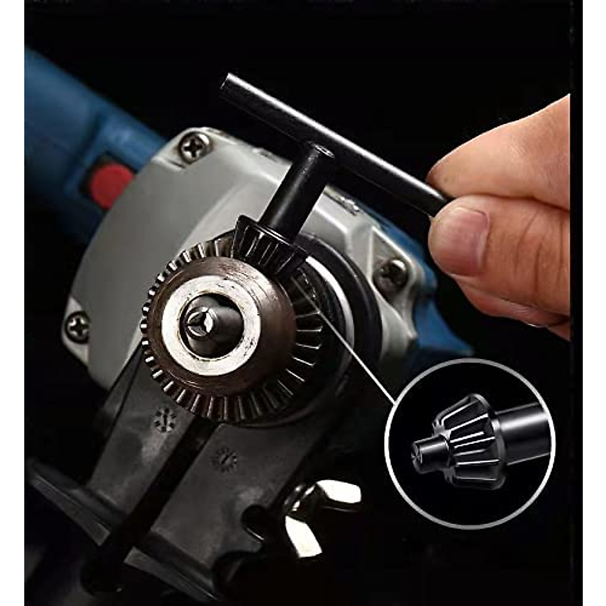 Chrome Vanadium Steel Drill Chuck Wrench 4 Pieces Drill Press Replacement Drill Chuck Keys Kit