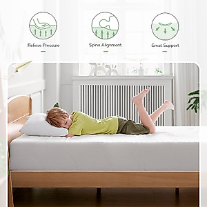 Novilla Twin Mattress, 12 Inch Memory Foam Mattress for Pressure Relief & Comfort Sleep, Medium Firm Feel with Motion Isolating, Twin Mattress in a Box, White