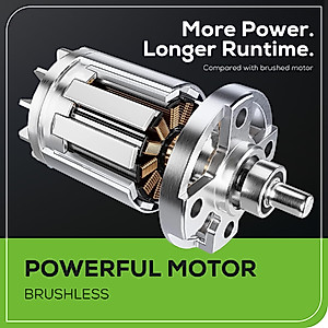 Greenworks 24V Brushless 1/4" Cordless Impact Driver, (2) 2.0Ah Batteries, Compact Charger, and Bag Included