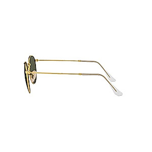 Ray-Ban Rb3447 Round Metal Sunglasses, Gold/G-15 Green, 53 mm