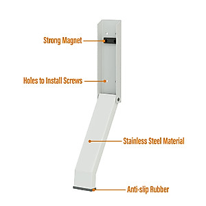 Aglaiprty Door Stopper, Door Holder, No Drilling Door Stoppers, Easy Pedal Kick Down Door Stop(White x 1 Pack)