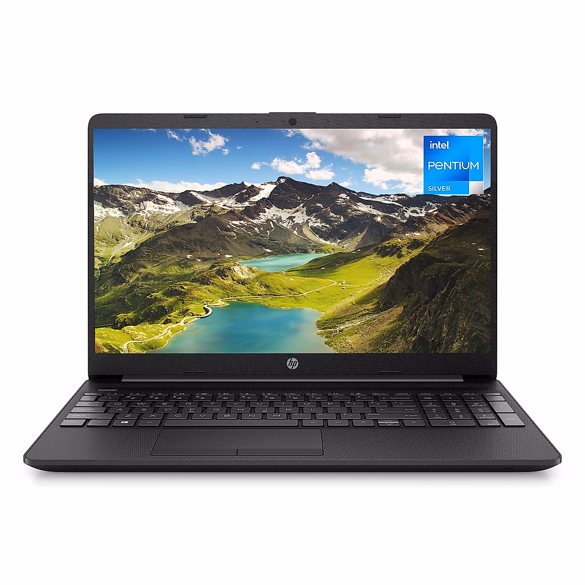 HP 15 Laptop, 15.6" HD Display, Intel Pentium N5030 Processor, 8GB RAM, 128GB SSD, RJ45, HDMI, Media Card Reader, Wi-Fi, Windows 11 Home, Black