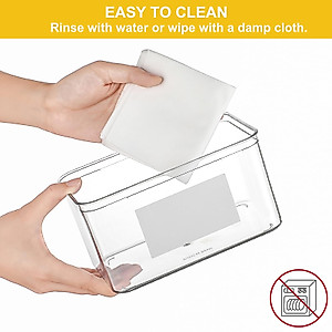 Dounozzi 4 Pack Laundry Pods Container & Laundry Powder Container for Laundry Organization, Plastic Laundry Detergent Container for Organizing, Dryer Sheet Holder with Lid and 16 Labels