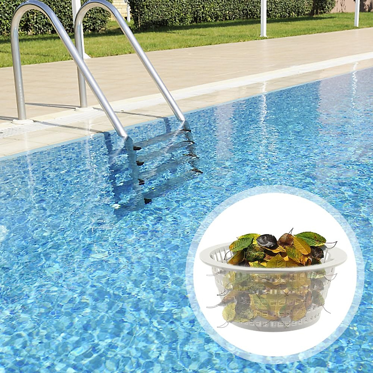 CALIDAKA Skimmers Pool Replacement Skimmer Basket, Fits Most Above Ground Wall Skimmers Pool Supplies Skimmers Basket, Skimmer Basket Random Color (Without Handle)