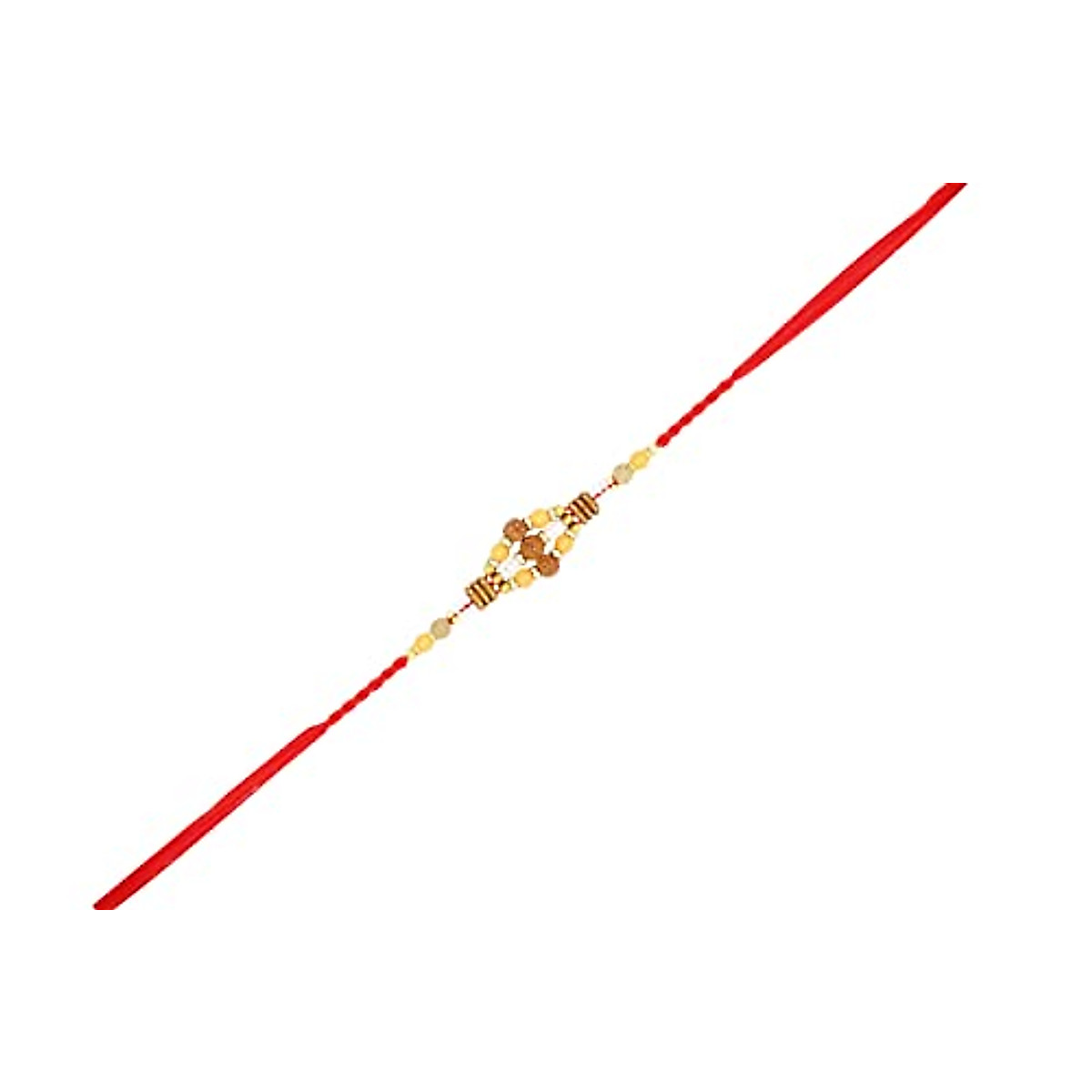 Handmade Raksha Bandhan Rakhi for Brother | Designer Rakhi Bracelet Handmade Rakhi | Rakhi for Brother made Kundan Multicolor Beads for Indian Festival Raksha Bandhan (Design5)