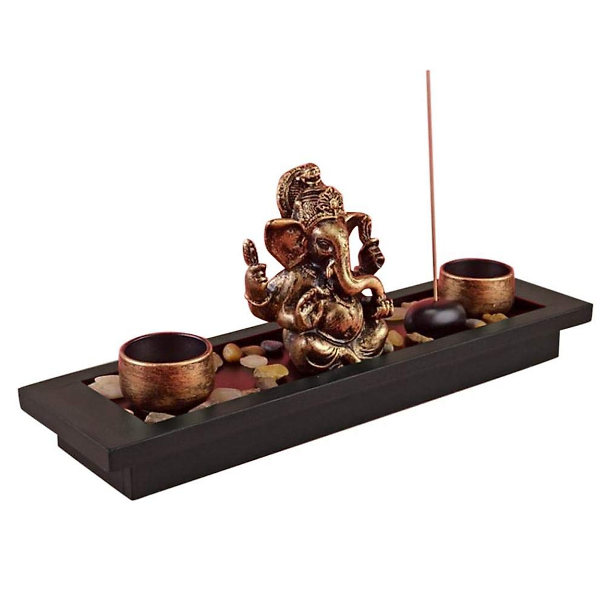 YYW Tabletop Buddha Zen Garden Incense Holder Ornament Incense Burner Sticks Incense Holder for Decor Meditation Relax (Elephant)