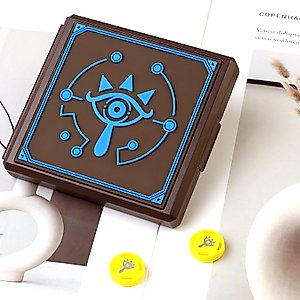 UFOPETIE Game Case Storage for Switch Game Cards Zleda Games Cube up to 12 Games,Foldable Nintendo Switch Game Card Case Cube Nintendo Switch Game Storage,for Zleda Switch Accessories-Eye