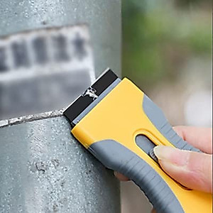 NEWISHTOOL Black Carbon Steel Single Edge Razor Blade, 300 PCS One Edge Razor Blades, Individual Wrapped Blade, Box Cutter Replacement Blades, Industrial Glass Scraper Razor Blade to Clean Stove, Oven