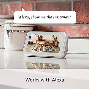 Ring Stick Up Cam Plug-In HD security camera with two-way talk, Works with Alexa - Black