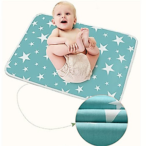 Waterproof Baby Diaper Changing Pad Multi Function Diaper Change Mat for Girls Boys Newborn Washable Reusable Breathable Leak Proof Infant Mattress19.6X27.5 in