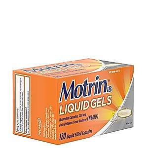 Motrin IB Pain Reliever/Fever Reducer Liquid Gels 120 ea (2 Pack)