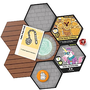HEROES OF BARCADIA Board Game: A Dungeon Exploration Drinking Games | NEW 1st EDITION! | The First Ever Liquid Life Battle Damage System Board Games for Adults | DnD Gameplay with DnD Dice and Drinks!