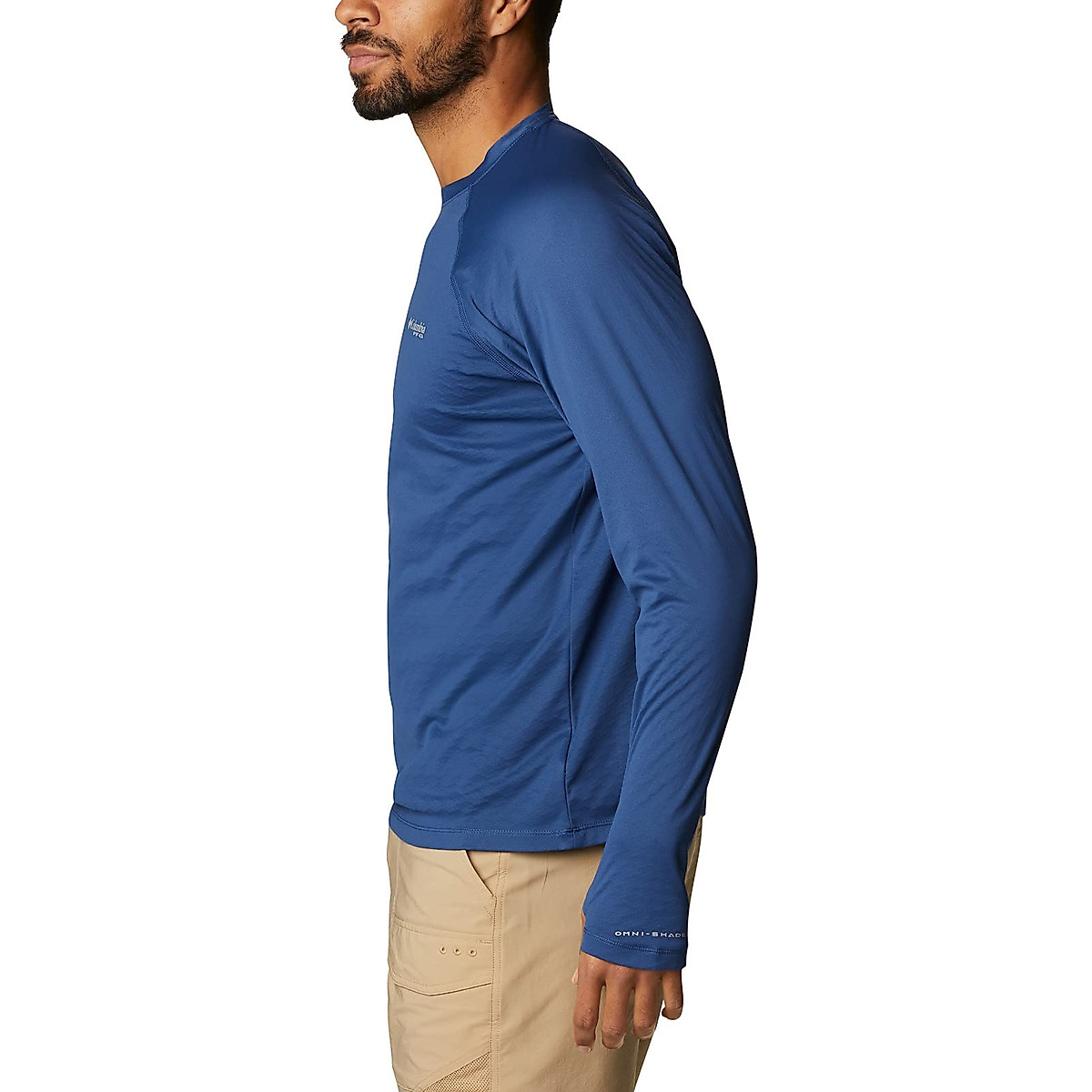 Columbia Men's PFG Zero Rules Ice Long Sleeve Shirt, Carbon, XX-Large