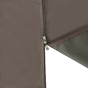 ABCCANOPY Gazebo Replacement Curtain 10'x12' - Universal Privacy Side Wall for Outdoor Gazebo, 1 Panel Only (Brown)