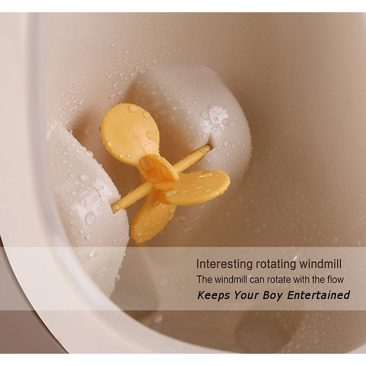 Engaging & Fun - Colorful Frog Boys Potty Training Urinal with Whirling Target - Use a Baby Boy Urinal, Making It Fun, Easy Stress Free to Potty Train a Boy (blue) by MamaKids