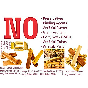 Snow Hill Natural Himalayan Yak Milk Cheese Dog Chews Small 3 Pcs Pack Long Lasting, Odor Stain Gluten GMO Free Protein Rich Yaky Treats Improved Oral Health - Yaky Cheese Treats of Himalayas, Nepal