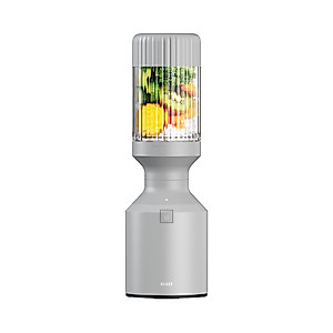 Beast Blender | Sleek Kitchen Countertop Design, Patented Blending Technology | Take Smoothies & Shakes To-Go with NEW Portable Straw Cap System (Pebble Grey)