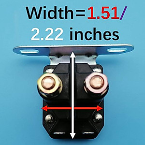 Tuzliufi Starter Solenoid Relay Compatible with 725-04439 725-04439A AM130365 AM132990 AM133094 AM138068 AM138497 GY00185 247288852 PGT9000 247203701 247374880 247889980 247889981 12V 4 Terminals Z403