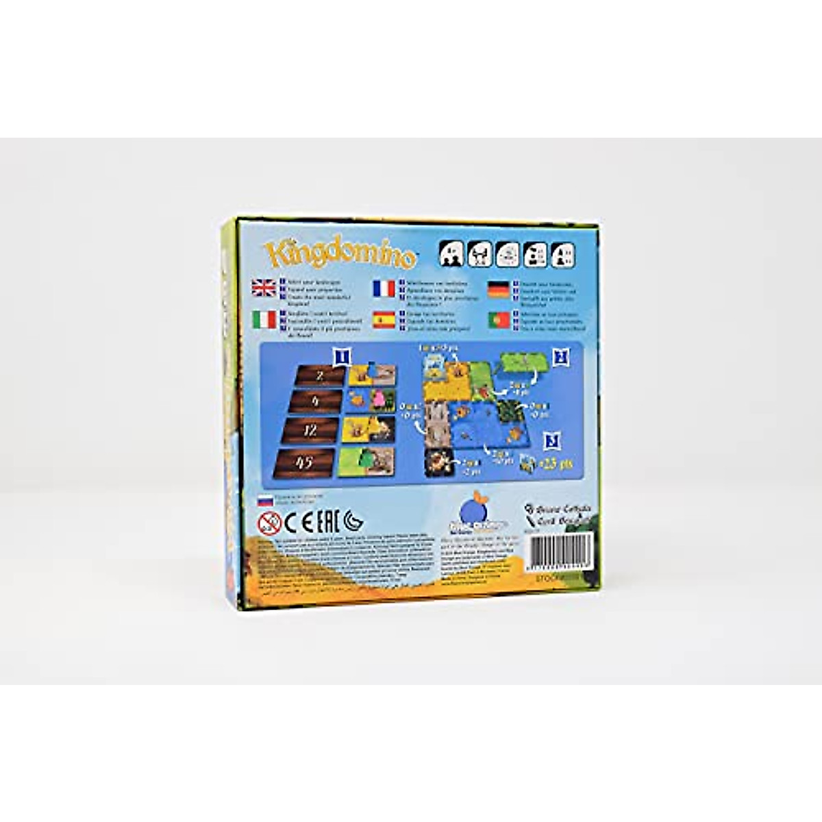 Blue Orange Games Kingdomino Award Winning Family Strategy Board Game, 4 players