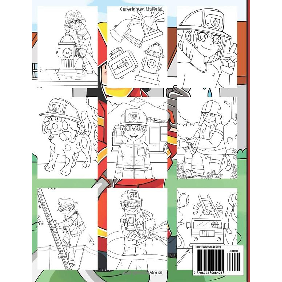 Fireman Coloring Book: Fireman Heroic Coloring Pages For Kids 0-8