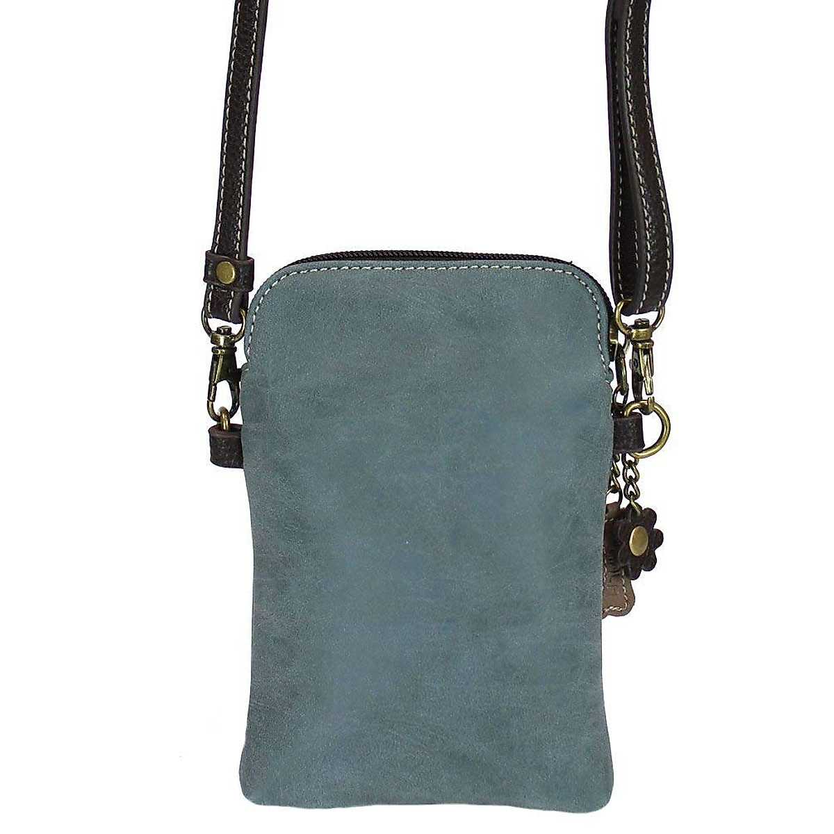 Chala Schnauzer Cellphone Crossbody Handbag - Convertible Strap Schnauzer Mom Gift