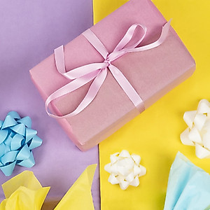 Loveinside Wrapping Tissue Paper - 8 Color Rainbow Tissue Paper Bulk for Wrap, Art Crafts, DIY, Pack Bags - 20 x 20 inches - Total 120 Sheets, Light Rainbow