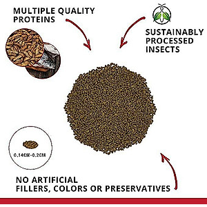 Fluval Bug Bites Cichlid Formula for Small/Medium Fish, 1.59-Ounces