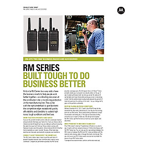 6 Motorola RMU2040 - UHF 2 Watt 4 Channel Radios & 1 Motorola PMLN6384 6 Radio Charger Black