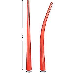 ANZHUO Caulking nozzle for Caulking Gun, curved caulking nozzle applicator, replacement extension tool used in construction (2 pieces, straight, bent,Caulking Guns Nozzle)