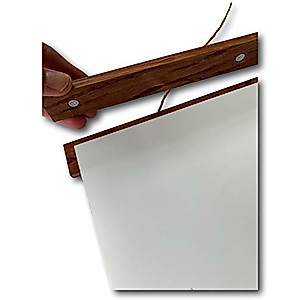 18x24 Magnet Poster Hanger, Oak Frame, 18.5" Length Allows Slight Overhang, Strong Embedded Magnets, 18 x 24 18x24, 18" 17" 16" Artwork, Modern Farmhouse, Rustic Barnwood (18.5", Natural Wood)