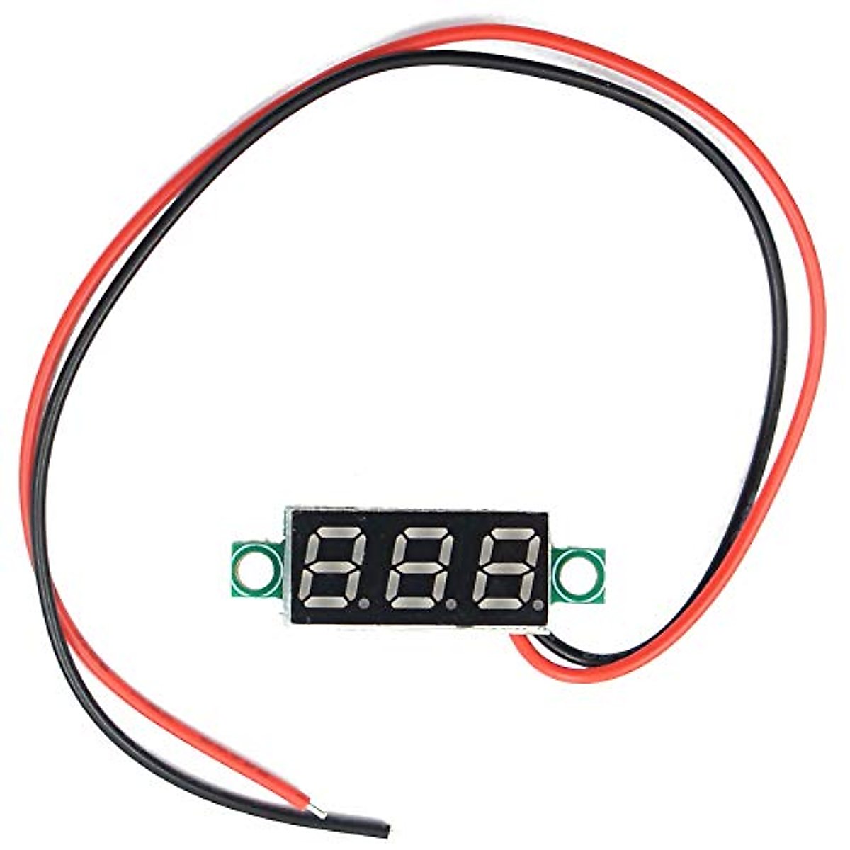 (5 Pack) JacobsParts DC 2.4-30V 2-Wire Voltmeter 3-Digit LED Display Panel Volt Meter Digital Voltage Tester (Blue)