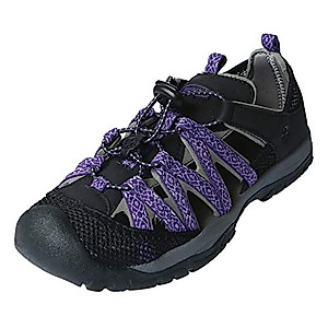 Northside Women's Santa ROSA Sport Sandal, Black/Violet, Size 8 M US